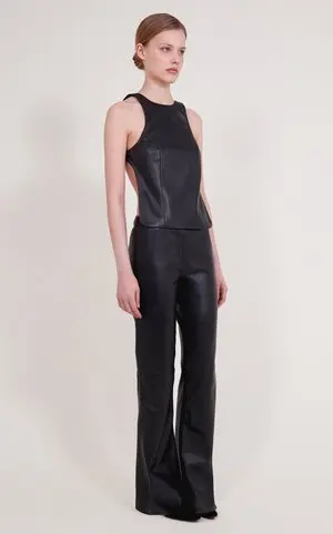 ALFIE Lamb Leather Bell Pants