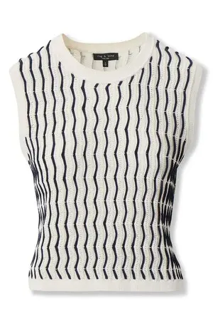 Rag & Bone Leslie Stripe Knit Vest