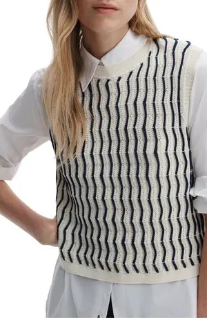 Rag & Bone Leslie Stripe Knit Vest