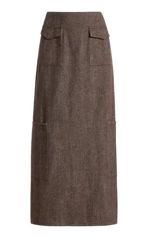 ALFIE Valletta Cotton Midi Skirt