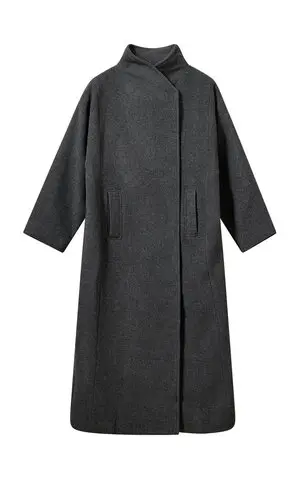 THE GARMENT Clooney High-neck Wool-blend Coat - Grey