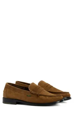 Barbour Linford Penny Loafer - Brown Suede