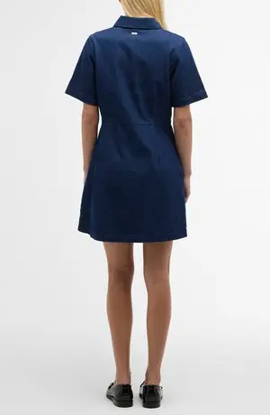 Barbour Maia Button-up Denim Mini Shirtdress
