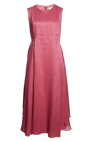 Max Mara Aquile Canvas Midi Dress