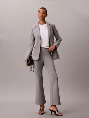 Calvin Klein Ponte Slim Blazer - Grey Heather