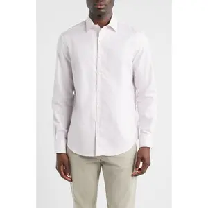 Bugatchi Alvin Shaped Fit Mini Check Button-up Shirt