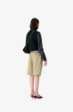 IRO PARIS Izyra Bermuda Cargo Shorts - Clay