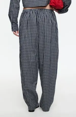 Lioness Plaid Drawstring Pants