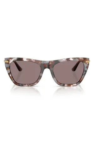 Dolce & Gabbana 55mm Square Sunglasses - Havana Grey/dark Purple