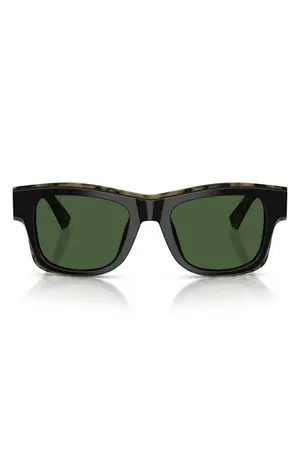 Dolce & Gabbana Square Sunglasses - Black On Yellow Havana/green