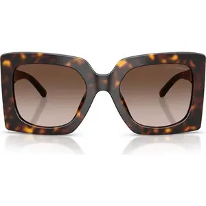Dolce & Gabbana 54mm Square Sunglasses - Havana/gradient Brown