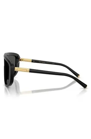 Dolce & Gabbana 128mm Rectangular Shield Sunglasses