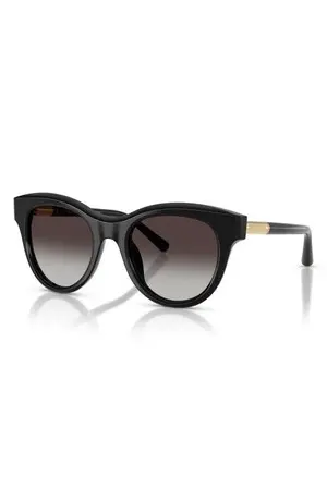 Dolce & Gabbana 52mm Phantos Sunglasses - Black/grey Gradient