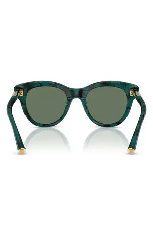 Dolce & Gabbana 52mm Phantos Sunglasses - Pearl Havana/dark Green