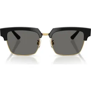 Dolce & Gabbana 54mm Square Sunglasses - Black/grey