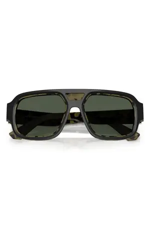 Dolce & Gabbana 55mm Polarized Square Sunglasses