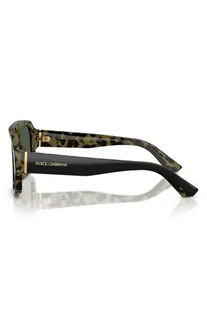 Dolce & Gabbana 55mm Polarized Square Sunglasses
