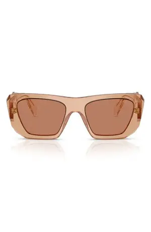 Prada 53mm Square Sunglasses - Chocolate/brown