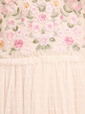 NEEDLE & THREAD Rosie Lace Bodice V-neck Ballerina Gown