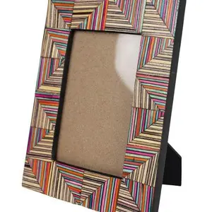 TEN THOUSAND VILLAGES 4x6 Prism Wood Frame - Multi