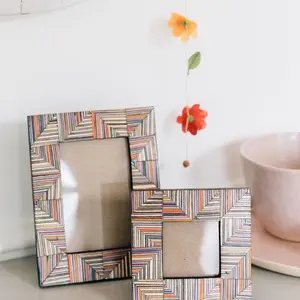 TEN THOUSAND VILLAGES 4x6 Prism Wood Frame