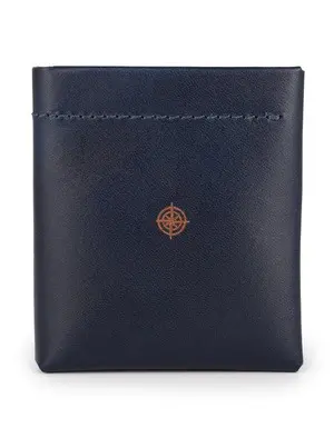 OLD TREND Celosia Genuine Leather Bi Fold Wallet - Navy