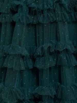 NEEDLE & THREAD Lisette Ruffle Off Shoulder Gown