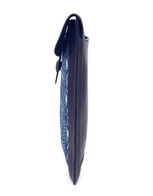 OLD TREND Myrtle Genuine Leather Laptop Sleeve - Navy