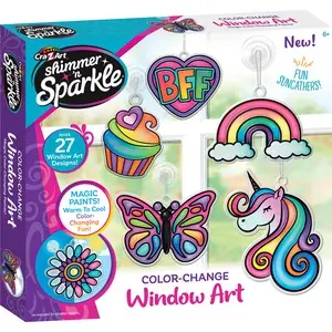 SHIMMER 'N SPARKLE Diy Color-change Window Art - Multicolored