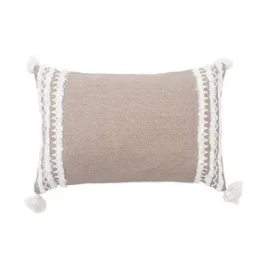 CAROL & FRANK Neil Throw Pillow - Beige