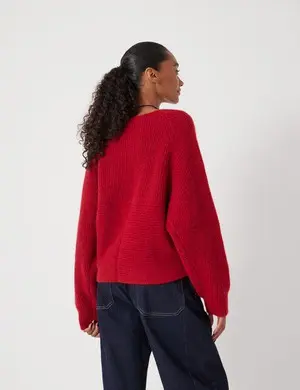 HUSH Wool Blend Jumper - Fiery Red