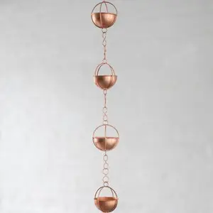 TEN THOUSAND VILLAGES Prava Rain Chain - Copper