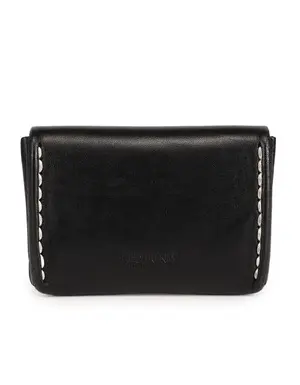 OLD TREND Canna Genuine Leather Compact Card Holder - Black