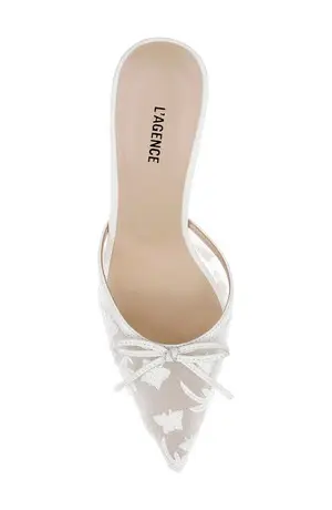 L'Agence Prasad Pointed Toe Mule - Ecru
