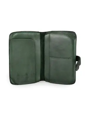 OLD TREND Leeds Genuine Leather Bifold Passport Holder - Kale