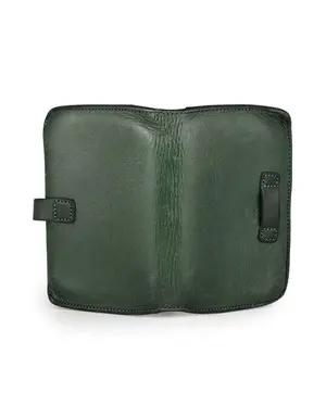 OLD TREND Leeds Genuine Leather Bifold Passport Holder - Kale