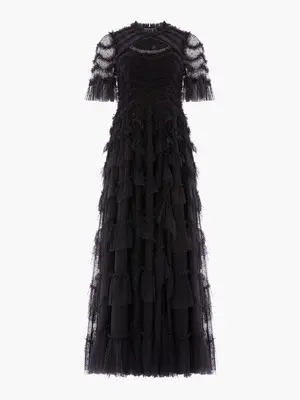 NEEDLE & THREAD Aviana Short Sleeve Gown