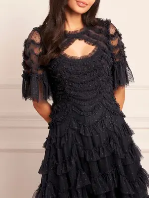 NEEDLE & THREAD Aviana Short Sleeve Gown