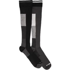 RUFF N TUFF Tall Cotton Blend Compression Socks - Black/grey