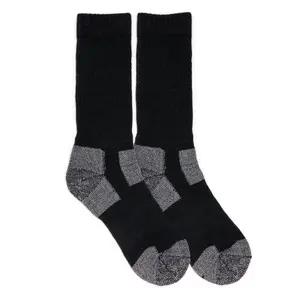 RUFF N TUFF Work Wear Steel Toe Crew Socks 2-pair Pack - Black
