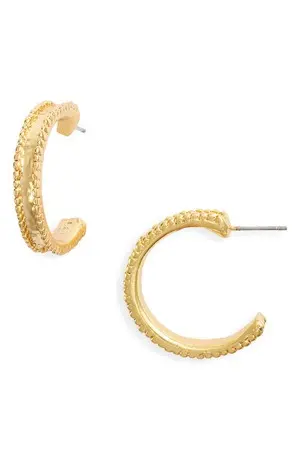 KARINE SULTAN Dotty Hoop Earrings - Gold