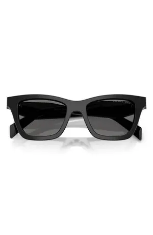 Prada 51mm Polarized Butterfly Sunglasses