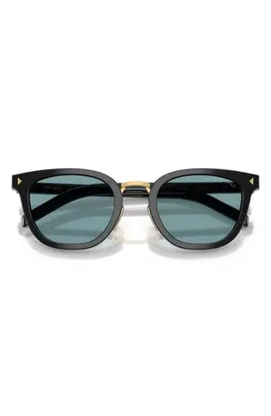Prada 49mm Polarized Cat Eye Sunglasses