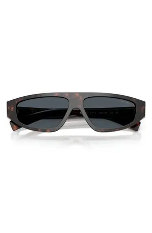 Prada 57mm Irregular Sunglasses