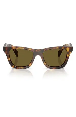 Prada 51mm Butterfly Sunglasses - Honey Tortoise/dark Brown