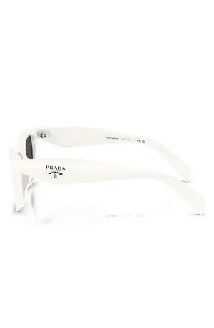 Prada 51mm Butterfly Sunglasses - Talc/dark Grey