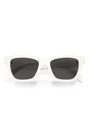 Prada 51mm Butterfly Sunglasses - Talc/dark Grey