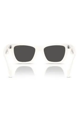 Prada 51mm Butterfly Sunglasses - Talc/dark Grey
