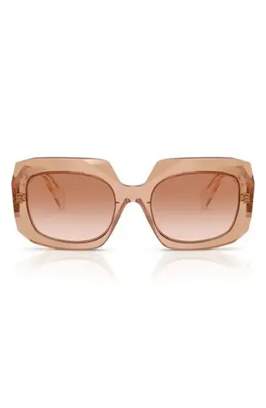 Prada 54mm Square Sunglasses - Chocolate/brown Gradient