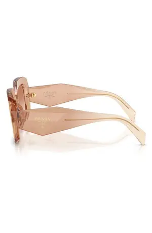 Prada 54mm Square Sunglasses - Chocolate/brown Gradient